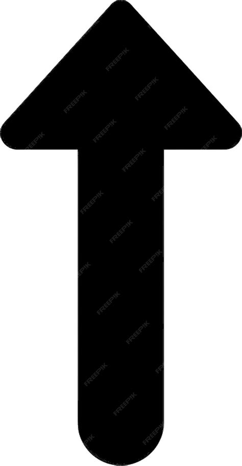 A Simple Icon With A Bold Black Arrow Pointing Up Premium Ai Generated Vector