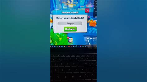 Redeemed A Merch Code In Ps99 Youtube
