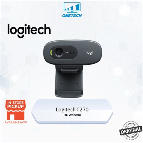 Logitech C270 HD Webcam Widescreen HD 720P Video Calls Mono Noise Reducing Mic Auto Light