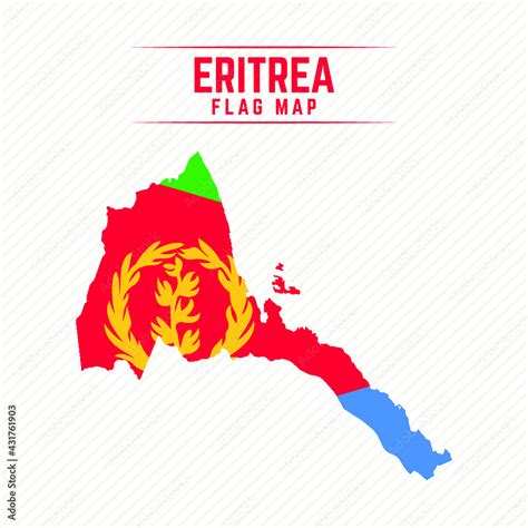 Flag Map Of Eritrea Eritrea Flag Map Stock Vector Adobe Stock