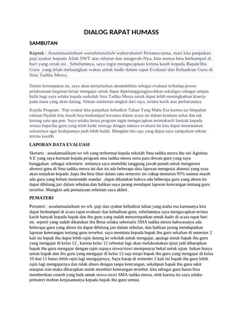 Dialog Rapat Humass 11 Pdf
