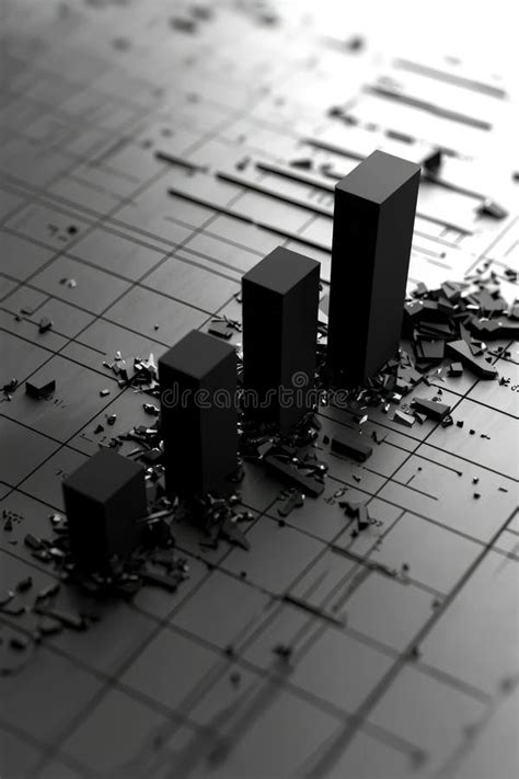 Stylized Black Bar Graph With Upward Trend Modern Design For Business Analytics And Growth