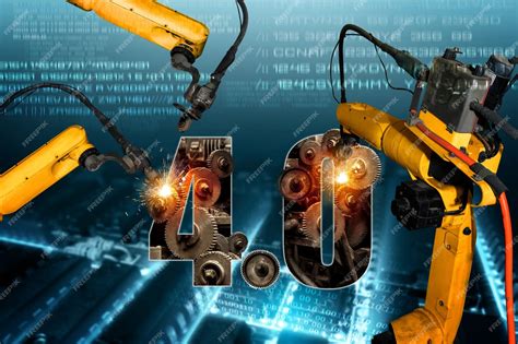 Premium Photo Smart Industry Robot Arms For Digital Factory Production Technology