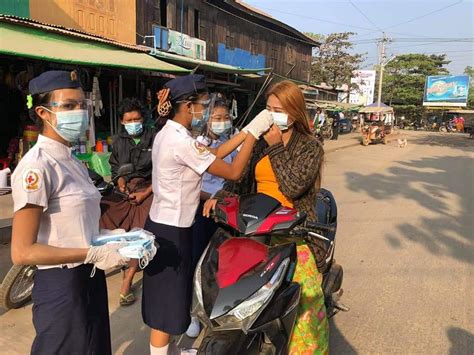 နတ်တလင်းမြို့နယ်တွင် ကိုဗစ် ၁၉ ကာကွယ်ထိန်းချုပ်ရေး အသိပညာပေး လုပ်ငန်းမ