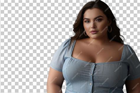 Premium Psd Portrait Of An Attractive And Voluptuous Young Woman