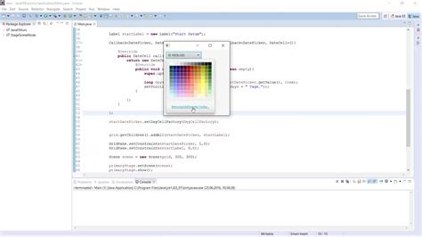 Υλοποίηση ενός Color Picker σε Javafx