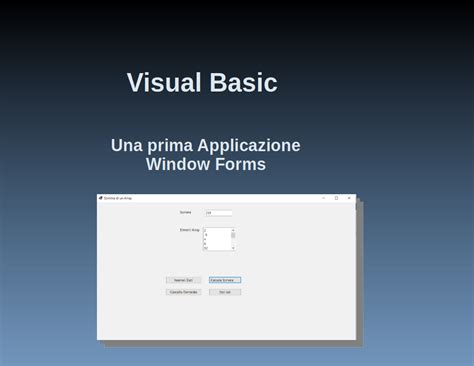 Corso Visual Basic Lezione N3 Blog Di Informatica Del Prof Giuseppe Sportelli