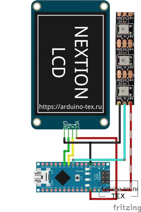 Подсветка на Ws2812 Arduino Nextion