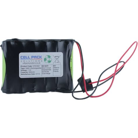 Cell Pack Solutions Cps1641 7 2v 800mah Nimh Battery Pack 6c Cell Pack Solutions