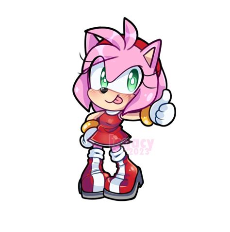 Pin By Crystal Hunt On Sonic Amy The Hedgehog Rosé Fanart Amy Rose