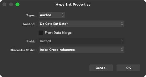 The Hyperlink Properties Window No Longer Includes The Option To Edit