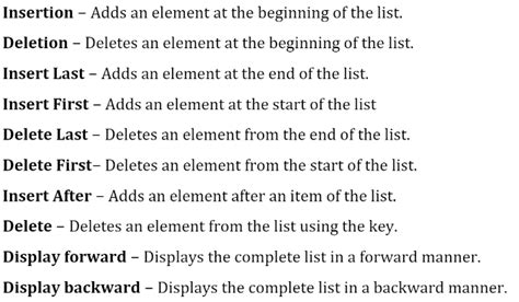 Solved C Program Implement A Doubly Linked List Of Chegg