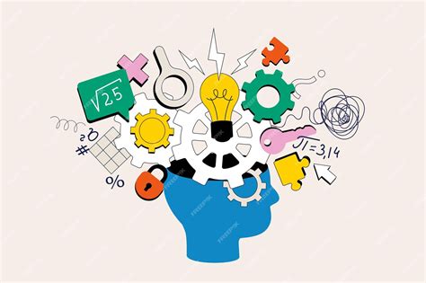 Premium Vector Brainstorming Concept In Flat Neo Brutalism Design For Web Ideas Generation