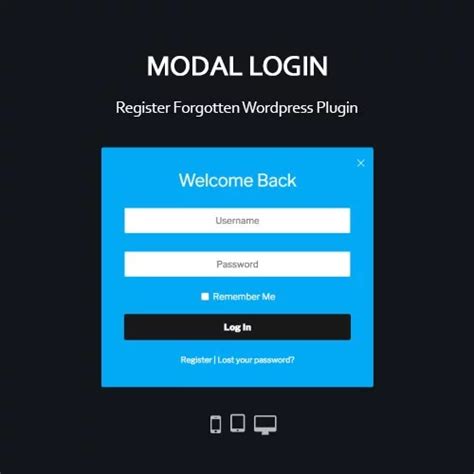 Modal Login Register Forgotten Wordpress Plugin Toolszilla