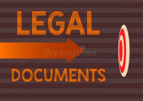 Conceptual Caption Legal Documents Business Showcase A Document Concerning A Legal Matter Drawn