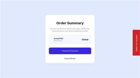 Order Summary Component Frontend Mentor Challenge Day 1