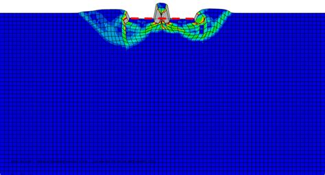 Finite Element Mesh Upper Un Deformed Shape Lower Deformed Shape