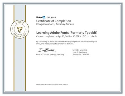 Linkedin Learning Certificate 1 Pdf