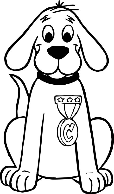 Clifford The Big Red Dog Prize Coloring Page Wecoloringpage Com Artofit