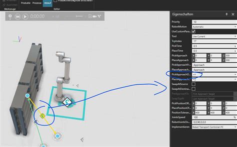Randomly Send Robot Programming Visual Components The Simulation