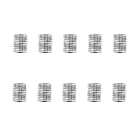 Micro Traders 10pcs M8 To M10 Threaded Repair Insert Nut M8 X125