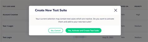 creating a test suite sofy support docs no code automation testing