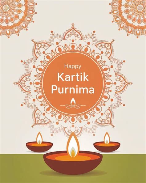 Traditional Kartik Purnima Puja Graphics Editable Eps And Vector