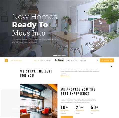 Codesign Architecture And Interior Html Template Rtl