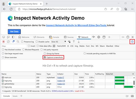检查网络活动 Microsoft Edge Developer Documentation Microsoft Learn