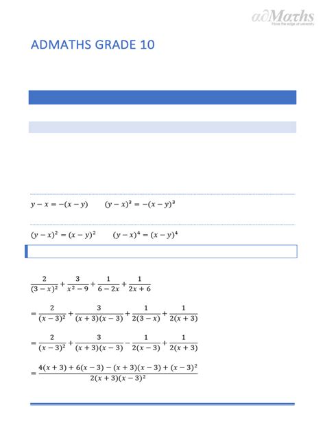 A4 E Fractions Compound Pdf Algebra Elementary Mathematics