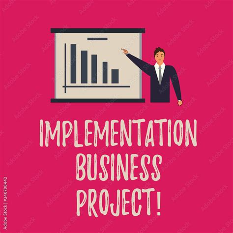 Handwriting Text Writing Implementation Business Project Concept Meaning Process Of Executing A