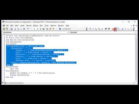 How To Comment A Block Of Code In The Office VBA Editor YouTube