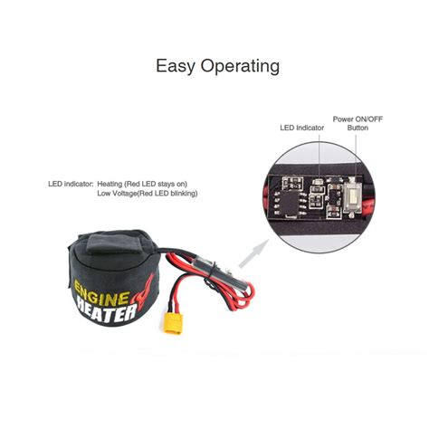 Skyrc Engine Heater With Low Voltage Cutoff For 19 26 Rc Nitro Powered