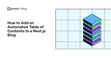 How To Add An Automated Table Of Contents To A Nextjs Blog
