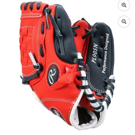 Rawlings Other Rawlings Red And Black Baseball Glove With White