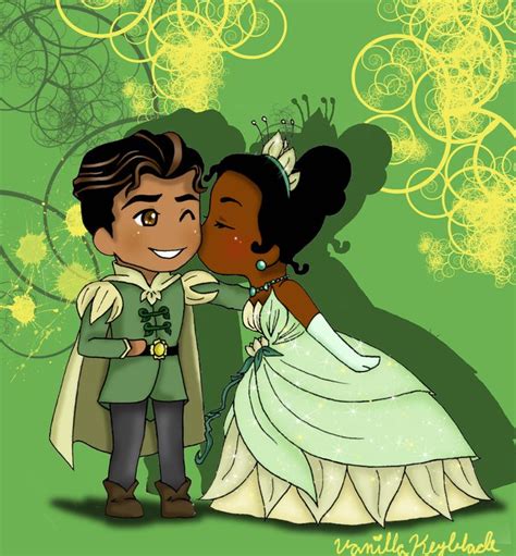Tiana And Naveen By Vanillakeyblade On Deviantart ディズニー