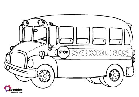 School Bus Coloring Page School Bus Transportation