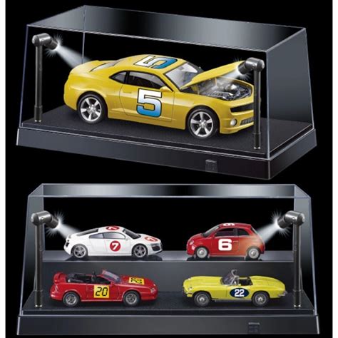 LED Lighted Display Case With Removable Riser