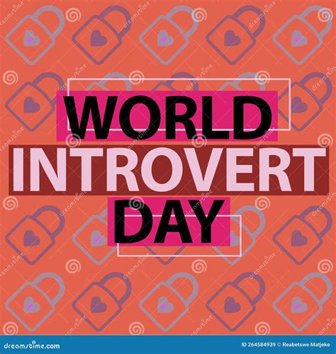 Vector Banner Design Celebrating World Introvert Day On The 2nd Of January With A Heat Inside A