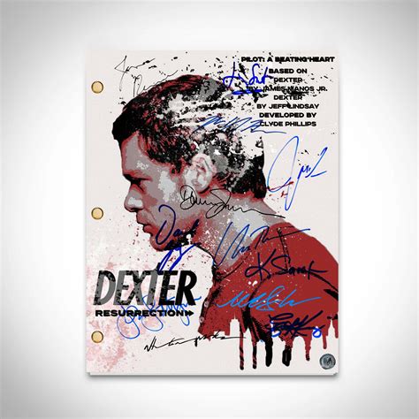 Dexter Resurrection Pilot Transcript Limited Signature Edition Rare T