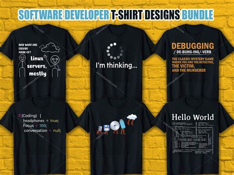 Software Developert Shirt Design Bundle