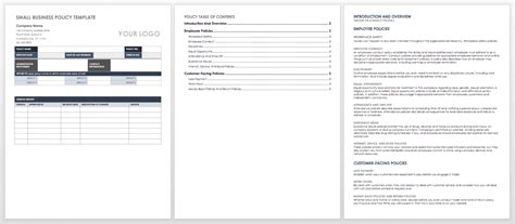 Free Policy And Procedure Templates Smartsheet