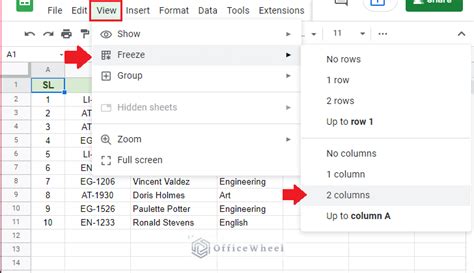 How To Freeze Columns In Google Sheets Ways OfficeWheel