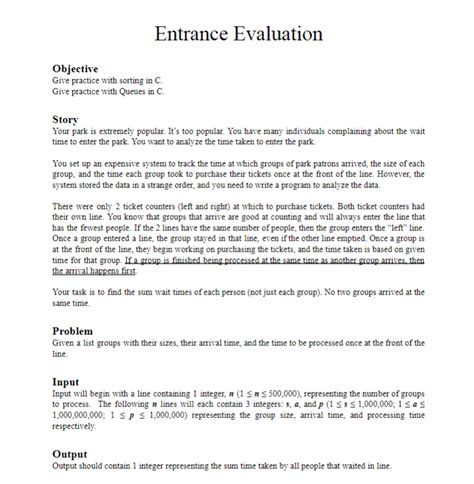 Solved Entrance Evaluation Objective Give Practice With Chegg Com