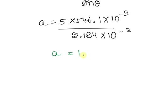 Solved B A Double Slit Diffraction Pattern Is Formed Using A 5461