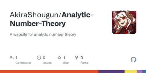 Analytic Number Theoryindexhtml At Main · Akirashougunanalytic
