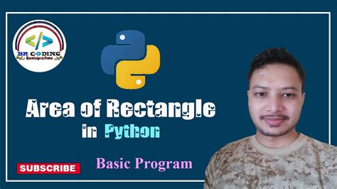 01 How To Find Area Of Rectangle In Python Basic Program Youtube