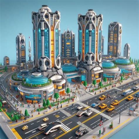 Futuristic Lego City Minecraft Future Building Lego Future City