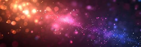 Dynamic Abstract Background Of Glowing Particles And Bokeh Premium AI Generated Image