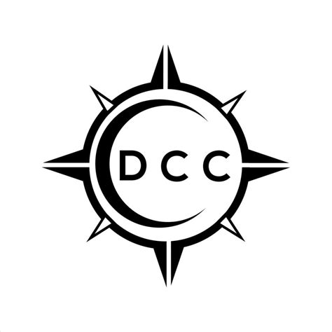 Dcc Abstract Technology Circle Setting Logo Design On White Background